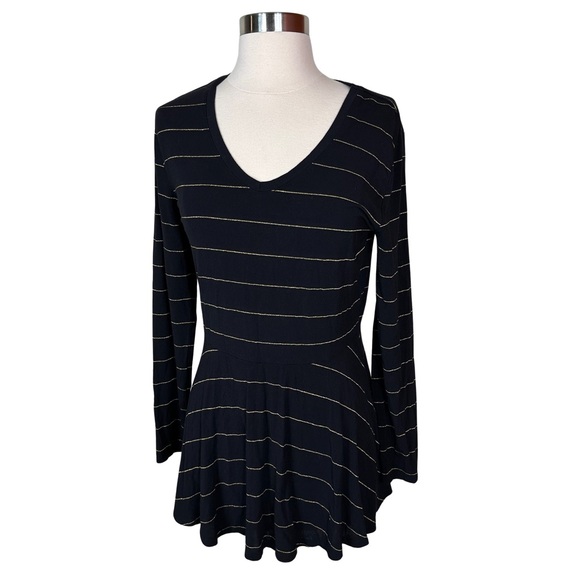 Matilda Jane | Tops | Matilda Jane Enjoy The Party Black Gold Metallic ...